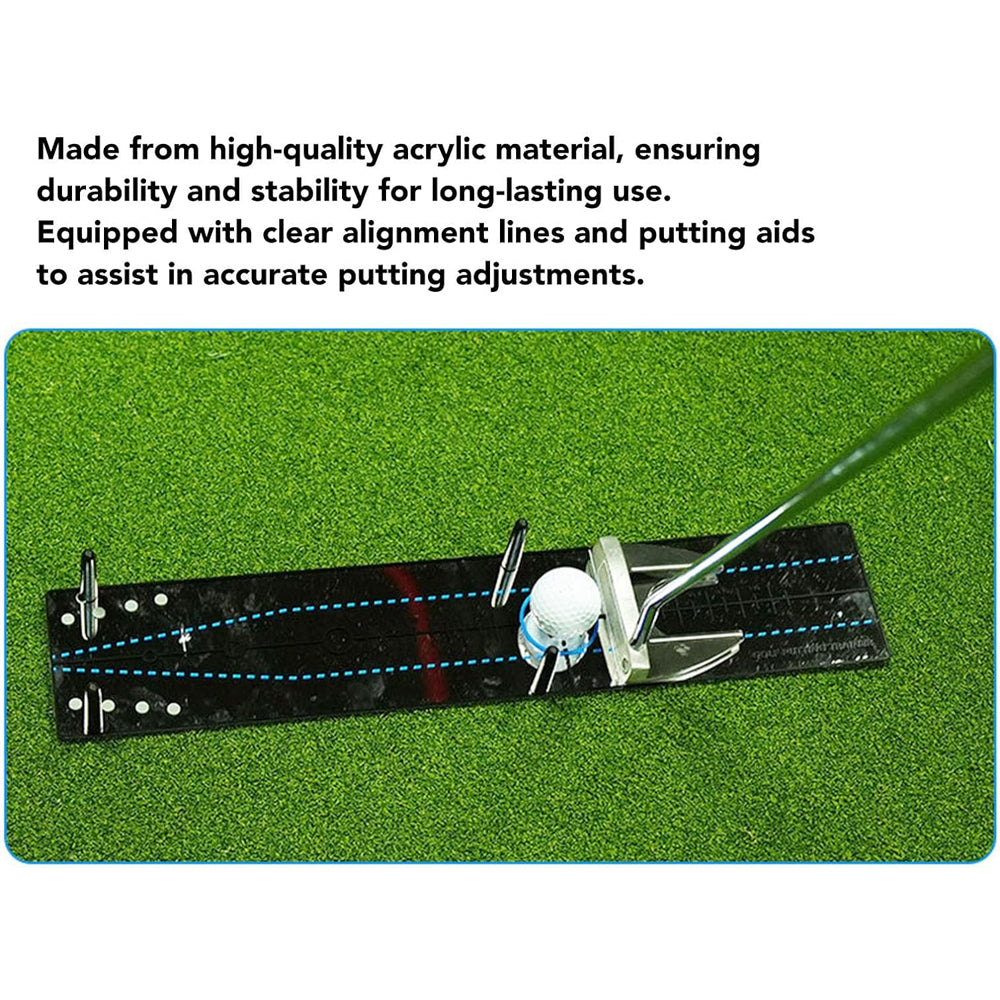 Golf Putting Alignment Mirror with Putter Line Acrylic Foldable ...