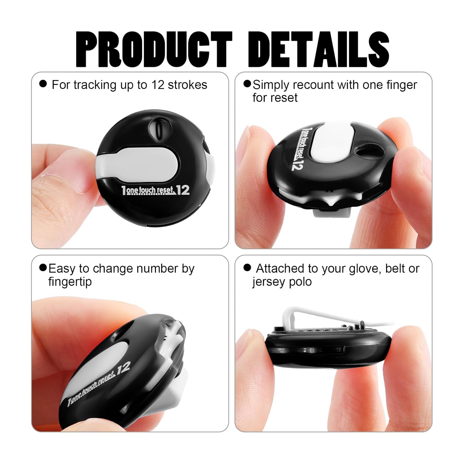 Golf Score Counter – 12-Hole Tally Scoring Device for Accurate Game ...