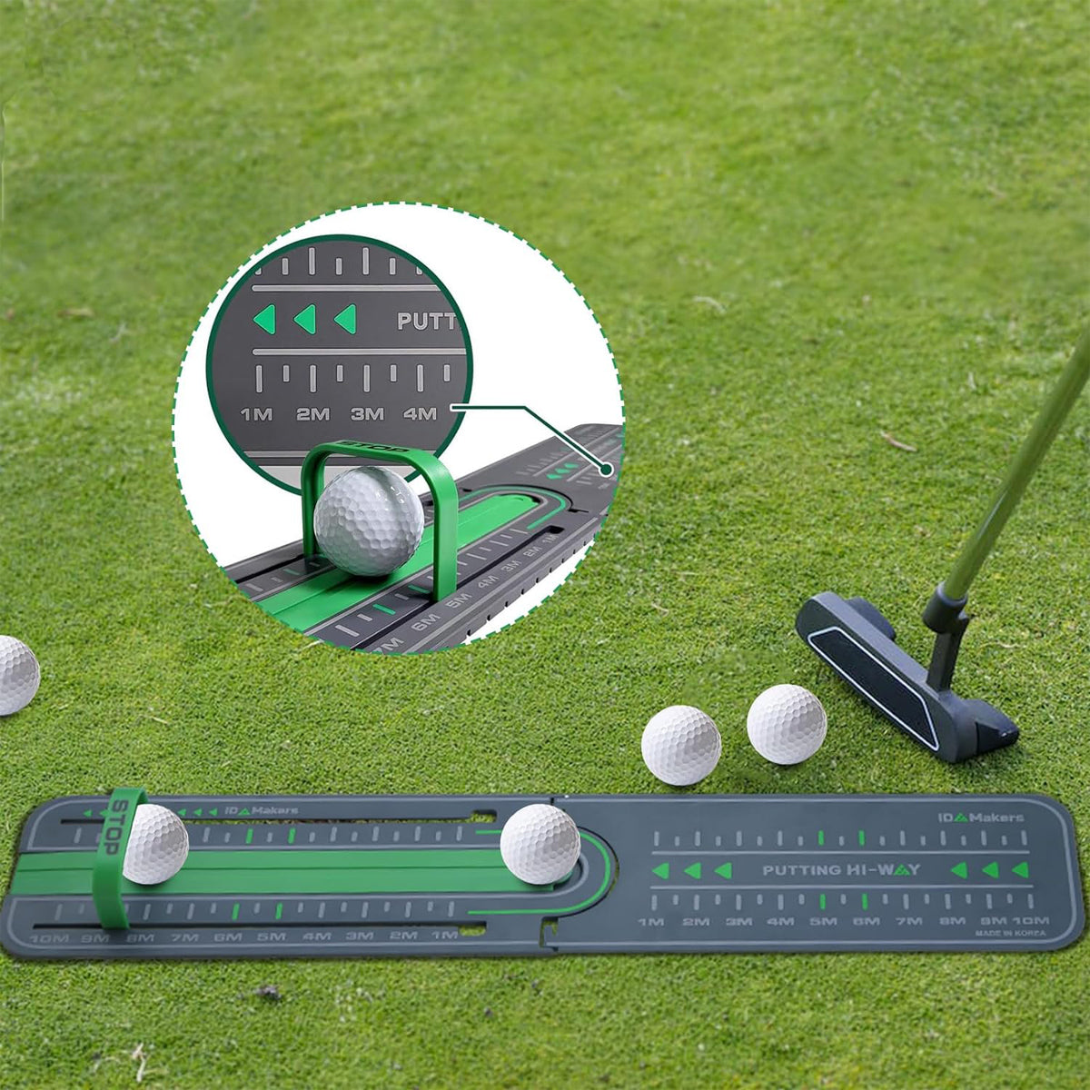 Precision Distance Putting Trainer – Golf Putting Practice Aid ...