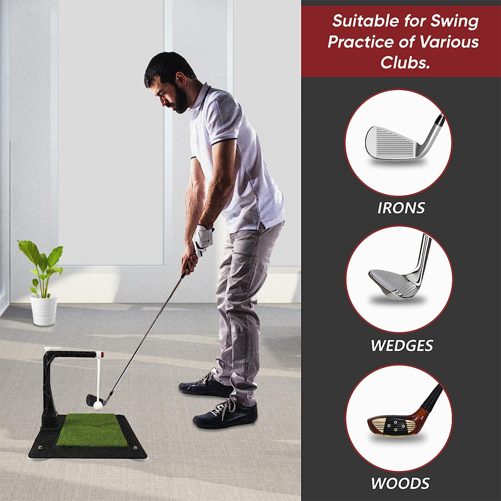 Golf Swing 360° Rotary Trainer – Real Swing Mechanic + Ball Return ...